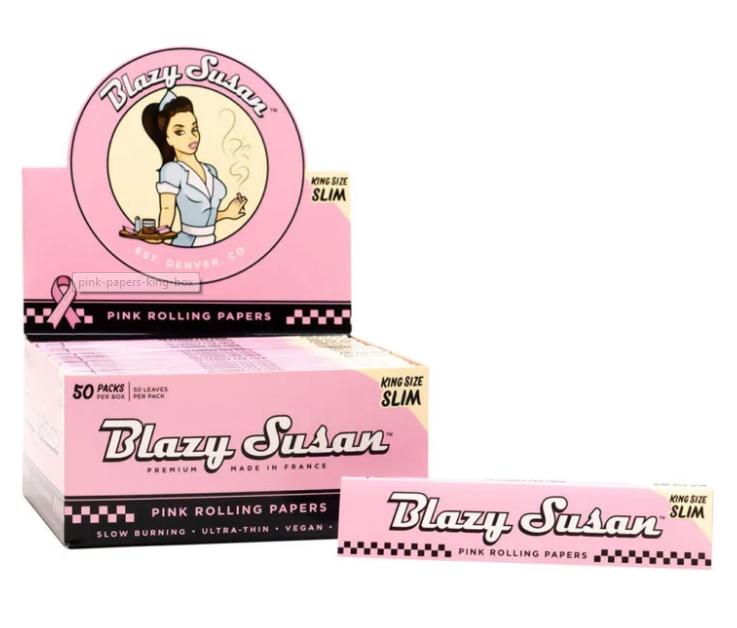 Blazy Susan King Size Slim Rolling Papers One Count — Gravity Distributor