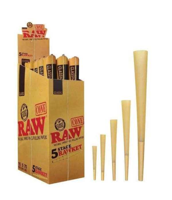 RAW Classic 5 Stage Rawket Cone 1 Count — Gravity Distributor
