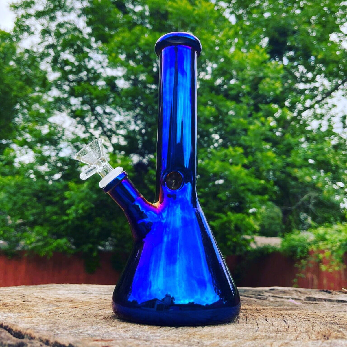 10" Metallic Rainbow Glass Bong Water Pipe - Rainbow — Gravity Vape And ...