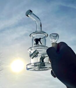 Dab Rig - 7" Ninja Hemper Recycler Beaker Dab Rig Or Bong — Gravity ...